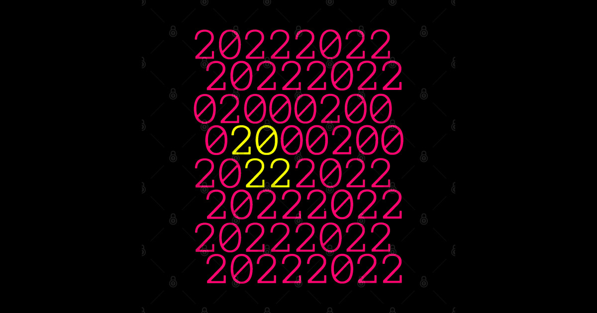 2022 binary code in pink - Binary Code - Sticker | TeePublic