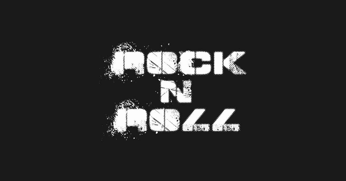 rock n roll design - Rock N Roll - T-Shirt | TeePublic