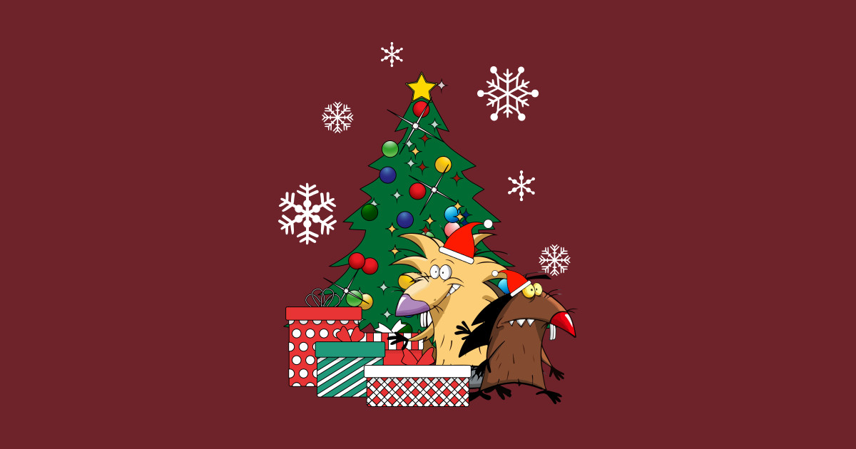 Angry Beavers Around The Christmas Tree - Angry Beavers - Pillow ...