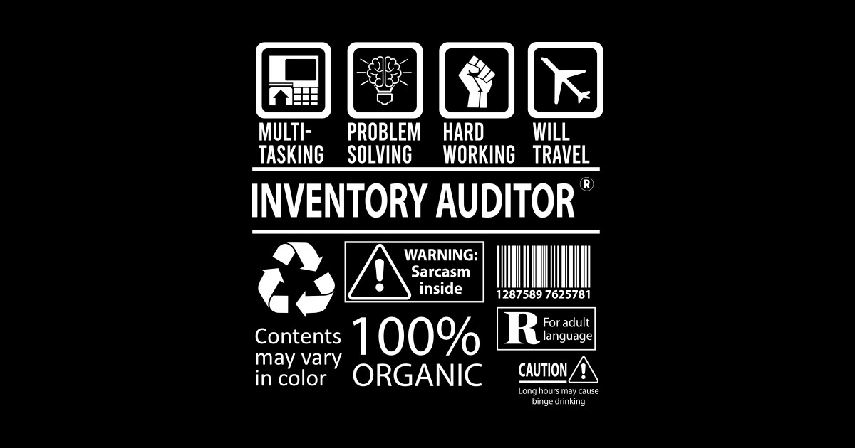 Inventory Auditor T Shirt - MultiTasking Certified Job Gift Item Tee ...
