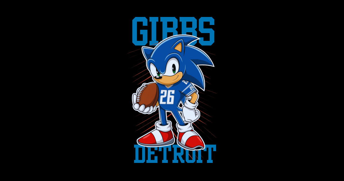 GIBBS jahmyr sonic - Gibbs Jahmyr Detroit Lions - Sticker | TeePublic