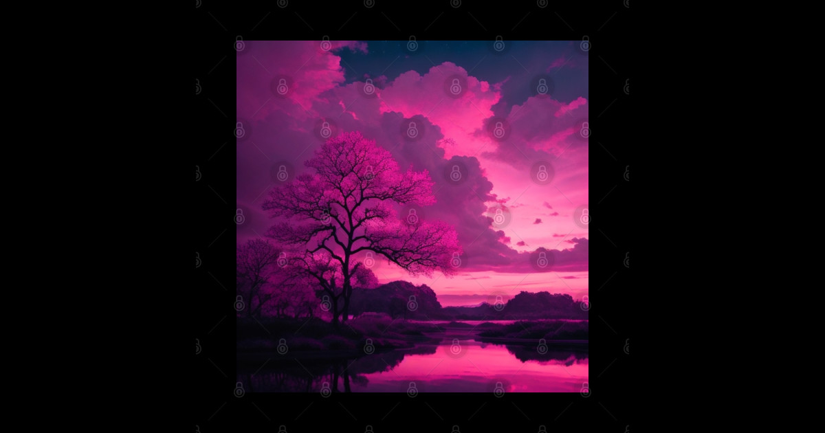 Pink sky - Pink Sky - Sticker | TeePublic