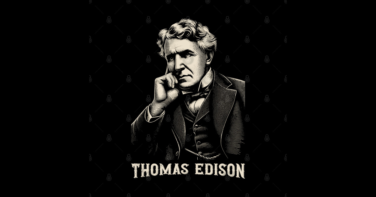 Thomas Edison - Thomas Edison - Sticker | TeePublic