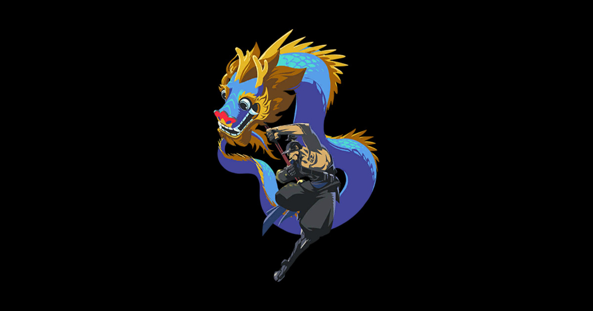 Hanzo Blue Dragon - Hanzo - Sticker | TeePublic