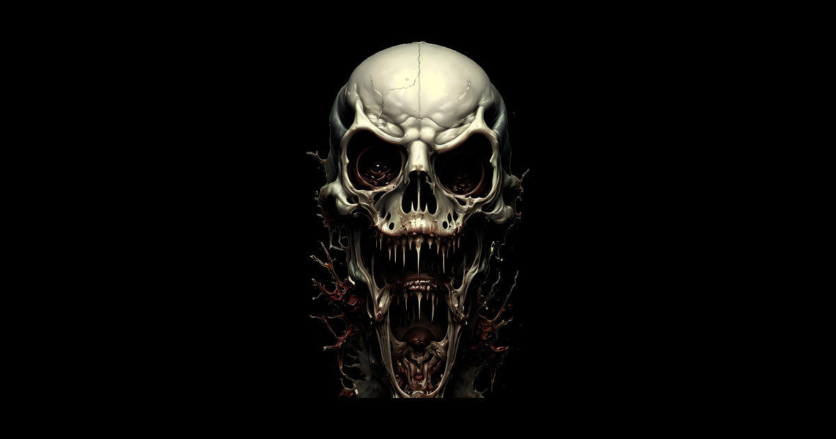 decay skull - Skull - Sticker | TeePublic