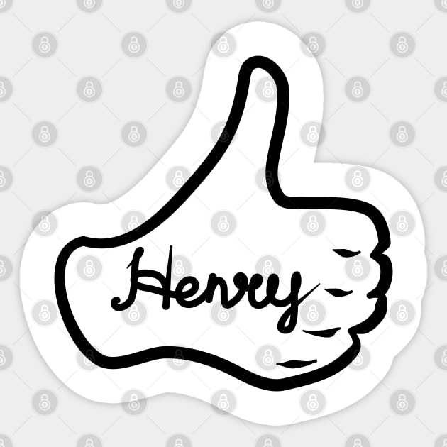 Men name Henry - Henry - Sticker | TeePublic