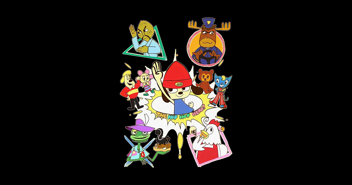 The Hip Hop Hero ! - Parappa The Rapper - Sticker | TeePublic
