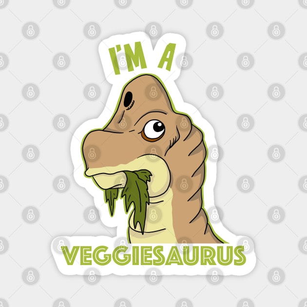 I'm a Veggiesaurus Brachiosaurus - Veggiesaurus - Magnet | TeePublic