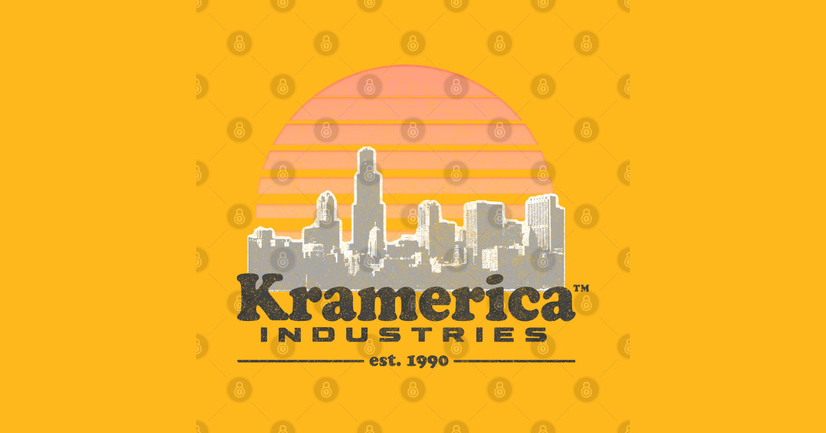 Kramerica Industries / Faded (Black) 90s Style Logo Original Design - Kramerica Industries - T ...