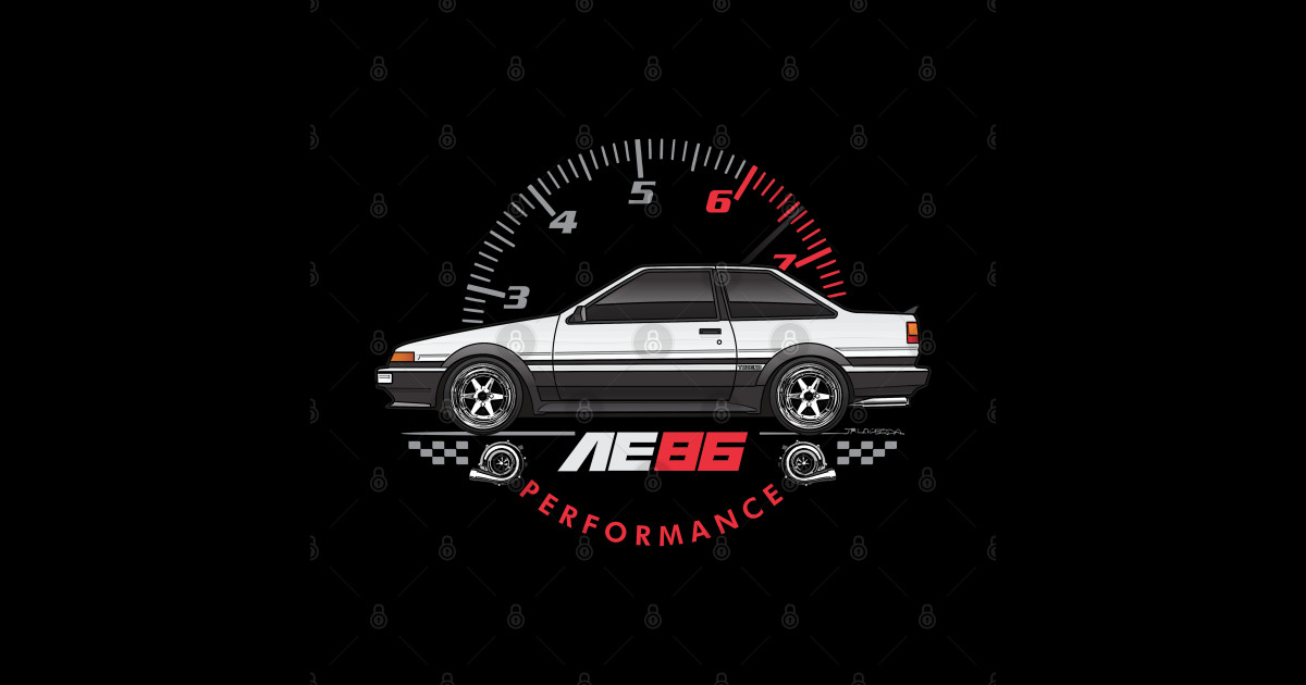 AE86White - Trueno Ae86 - Sticker | TeePublic