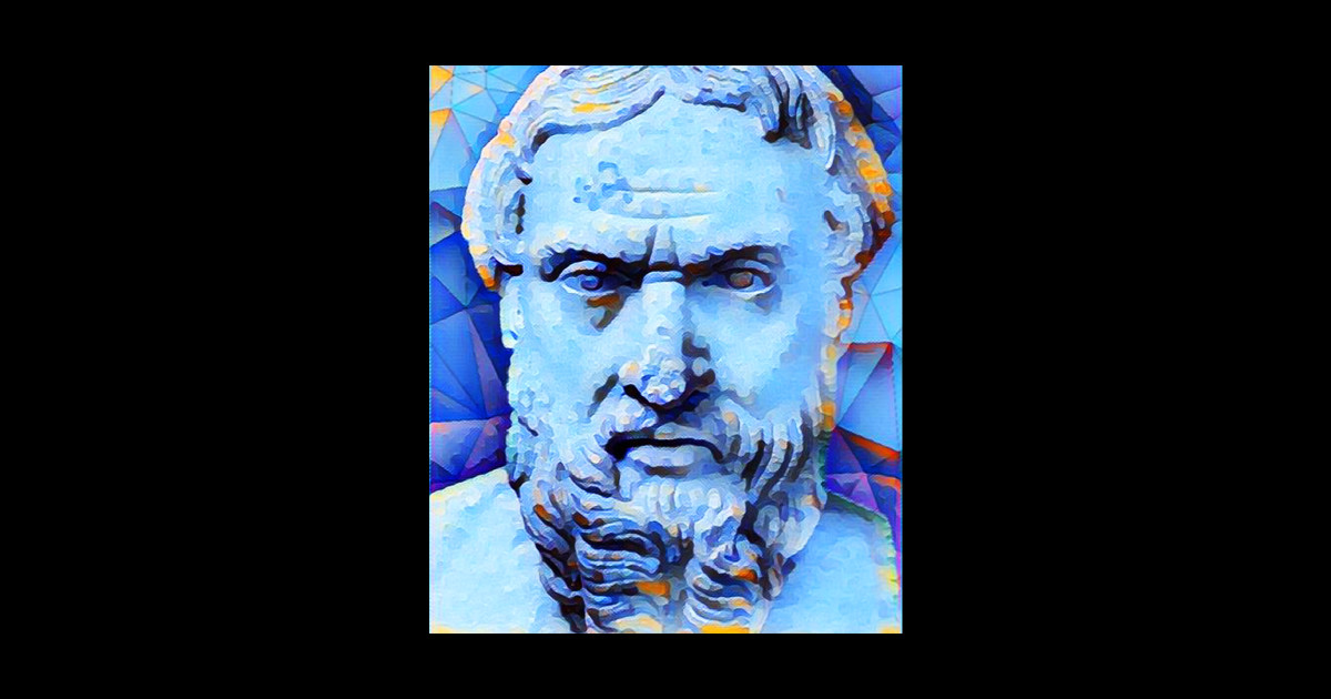 Herodotus Portrait | Herodotus Artwork | Herodotus Painting 14 - Herodotus - Sticker | TeePublic