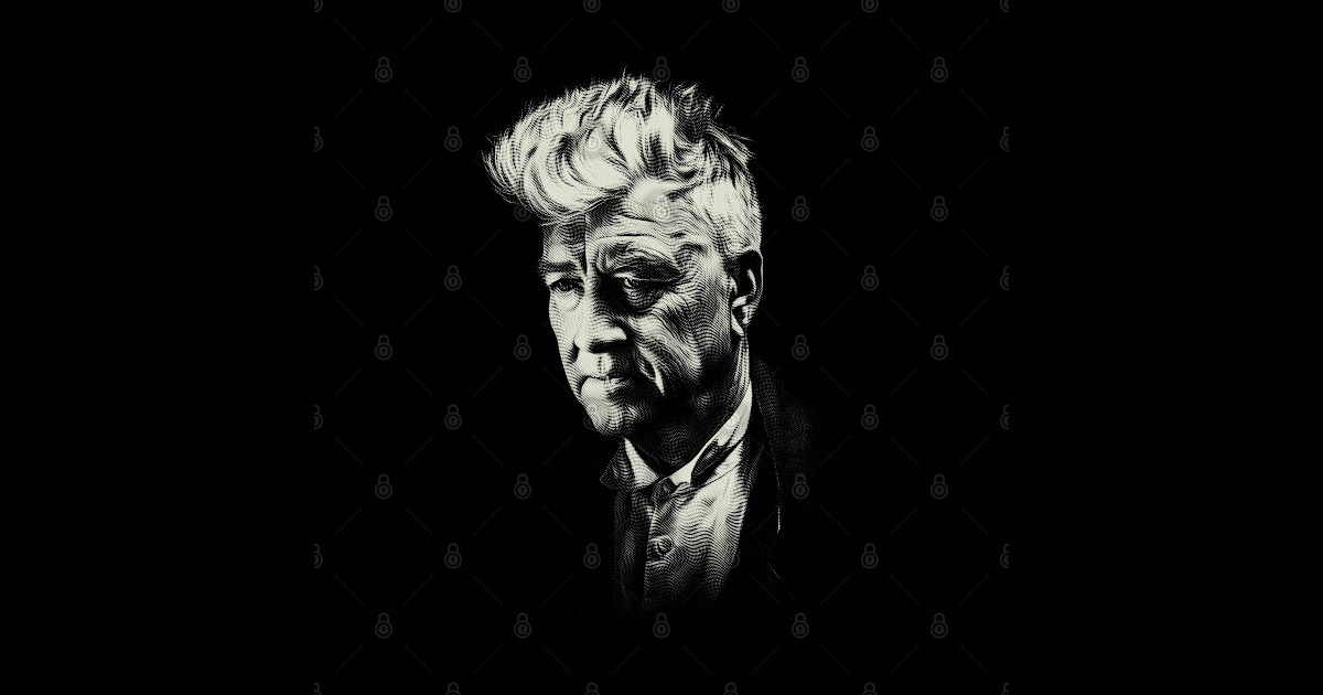 David Lynch Engraved - David Lynch - Sticker | TeePublic