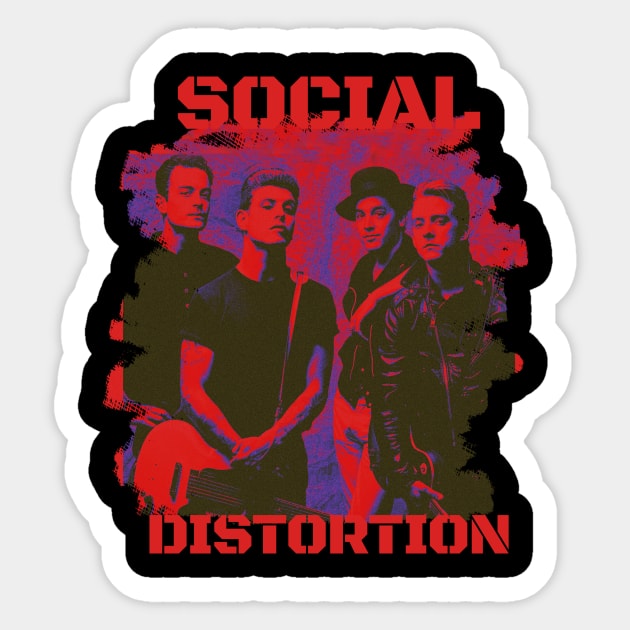Social Distortion - red acid - Social Distortion - Sticker | TeePublic