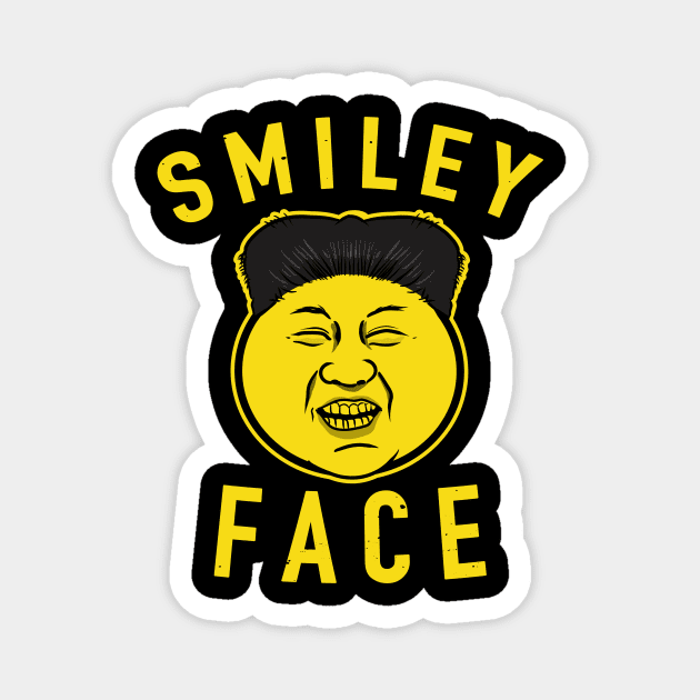 Smiley Face - Kim Jong Un - Magnet | TeePublic