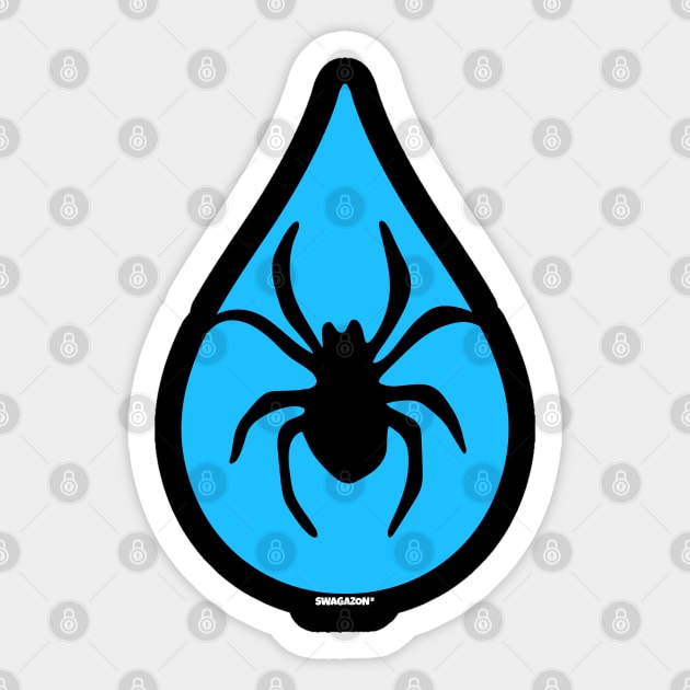 Water Droplet Spider Waterspider - Swagazon - Sticker | TeePublic