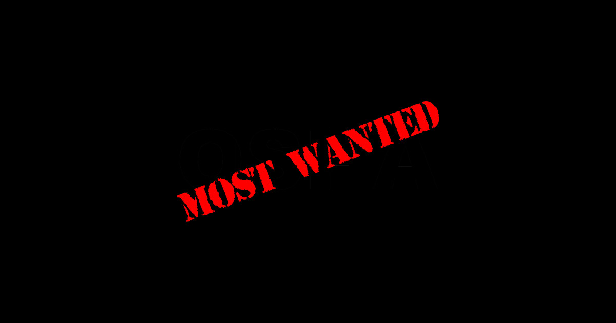 Funny construction OSHA most wanted - Construction Worker - Sticker ...