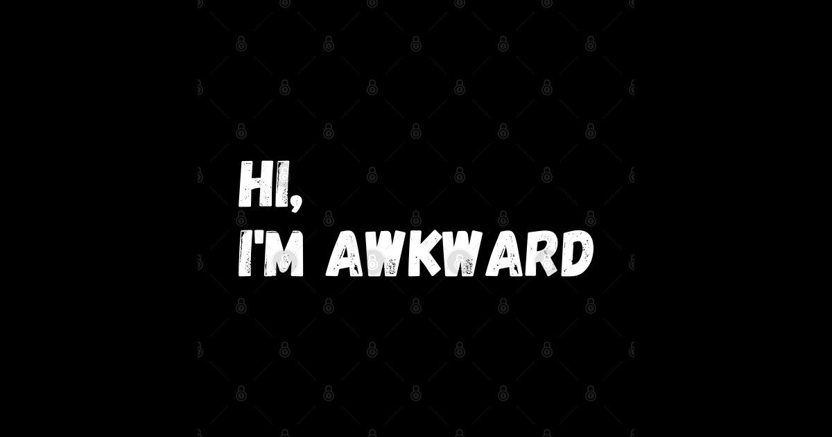 Hi, I'm Awkward - Awkward Yeti - Sticker | TeePublic