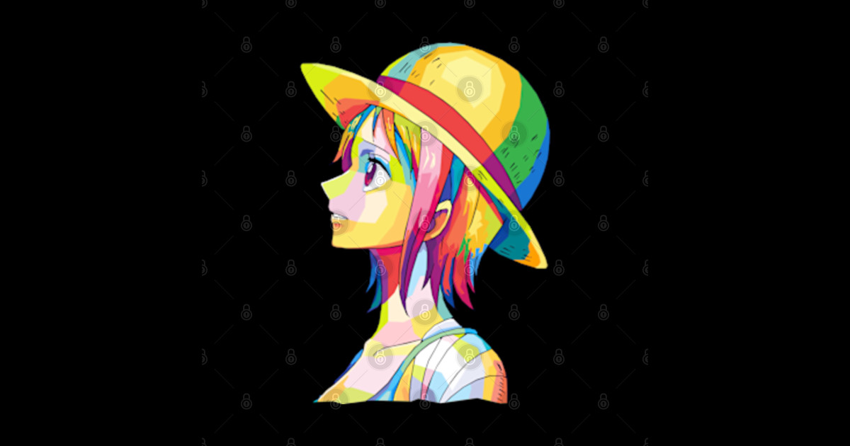 Nami One Piece Wpap Art - Nami - Magnet | TeePublic