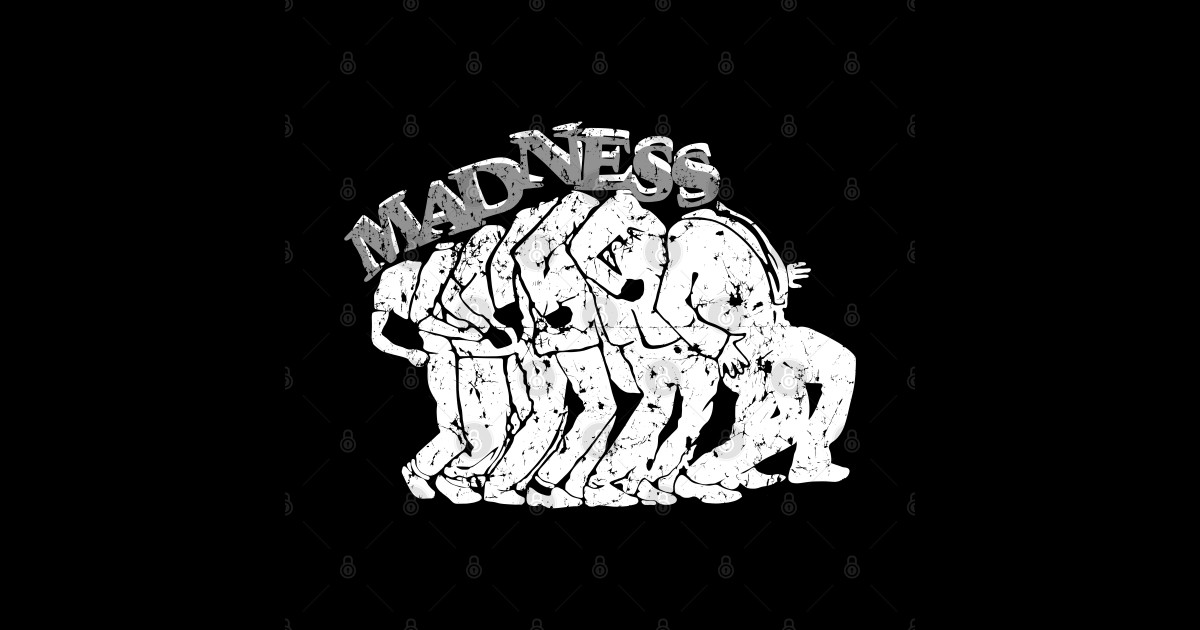 Vintage Madness - Distressed White - Madness - Sticker | TeePublic