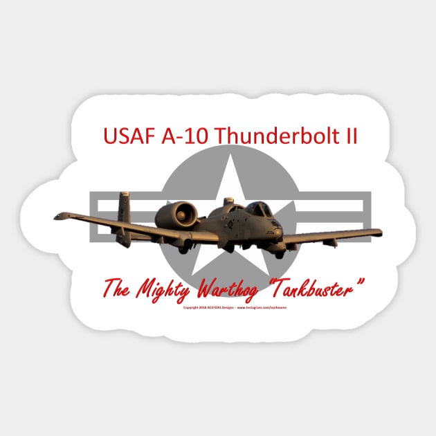 A-10 Warthog BRRRRT - A 10 Warthog - Sticker | TeePublic