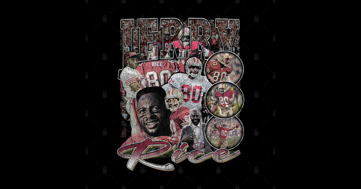 Jerry Rice Vintage - Jerry Rice - Sticker | TeePublic