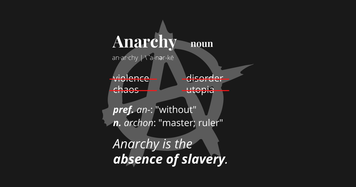 Anarchy Definition - Anarchy - T-Shirt | TeePublic