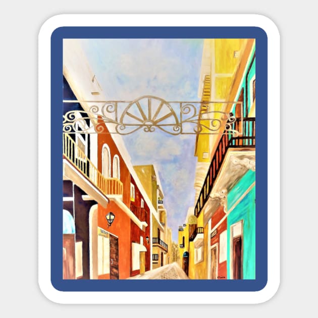 Old San Juan - Old San Juan - Sticker | TeePublic