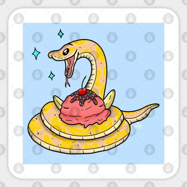 Banana “Split” Ball Python - Ball Python - Sticker | TeePublic