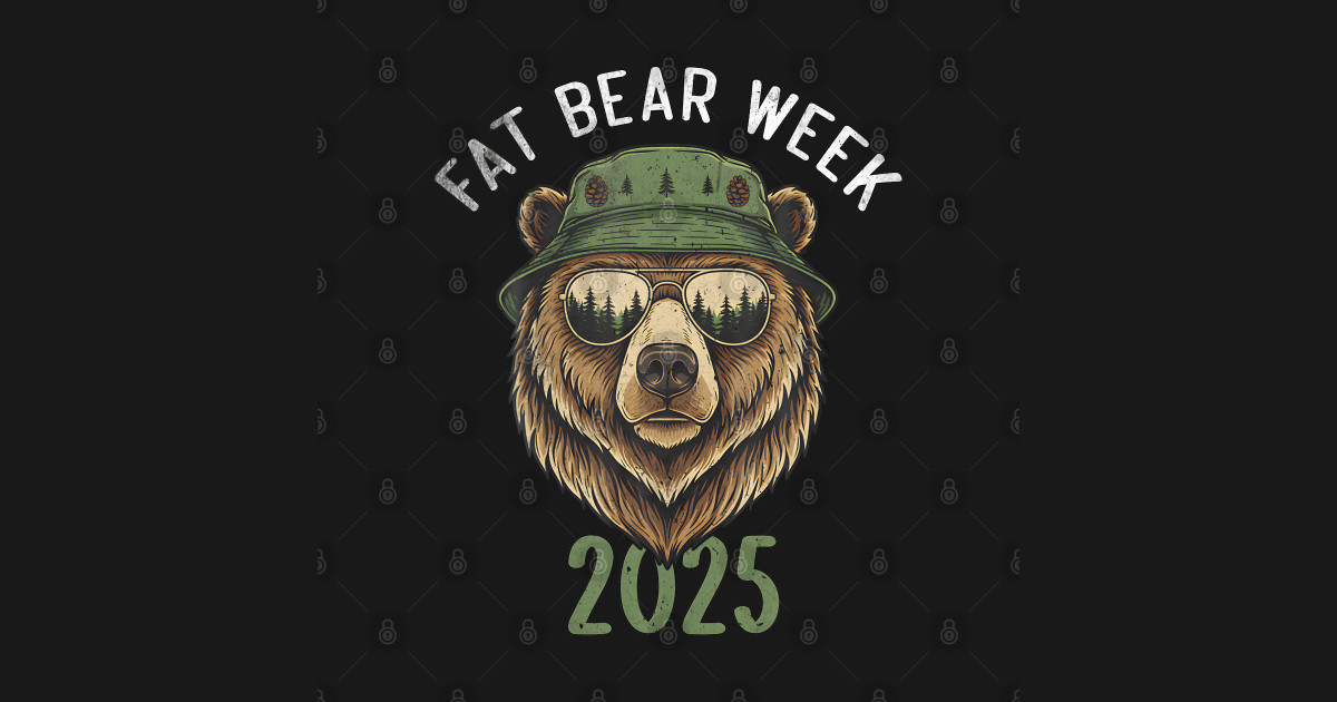 Fat Bear Week 2025 Bear In Sun Nature - Fat Bear Week - T-Shirt | TeePublic