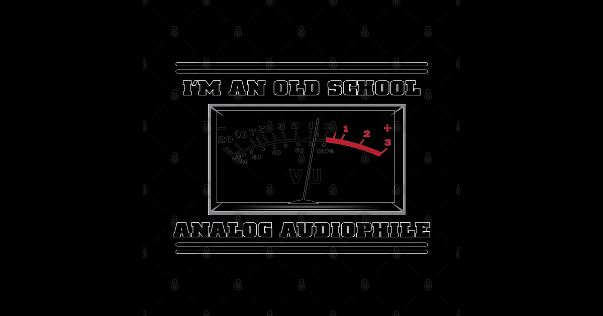 I'M AN OLD SCHOOL ANALOG AUDIOPHILE - Music - Sticker | TeePublic