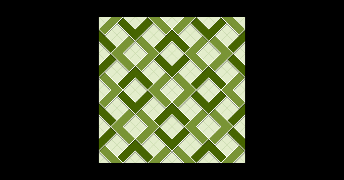 Stripes And Squares Pattern Iii Green Color Pattern Sticker Teepublic 