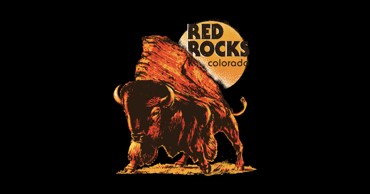 Red Rocks - Red Rocks - Sticker | TeePublic