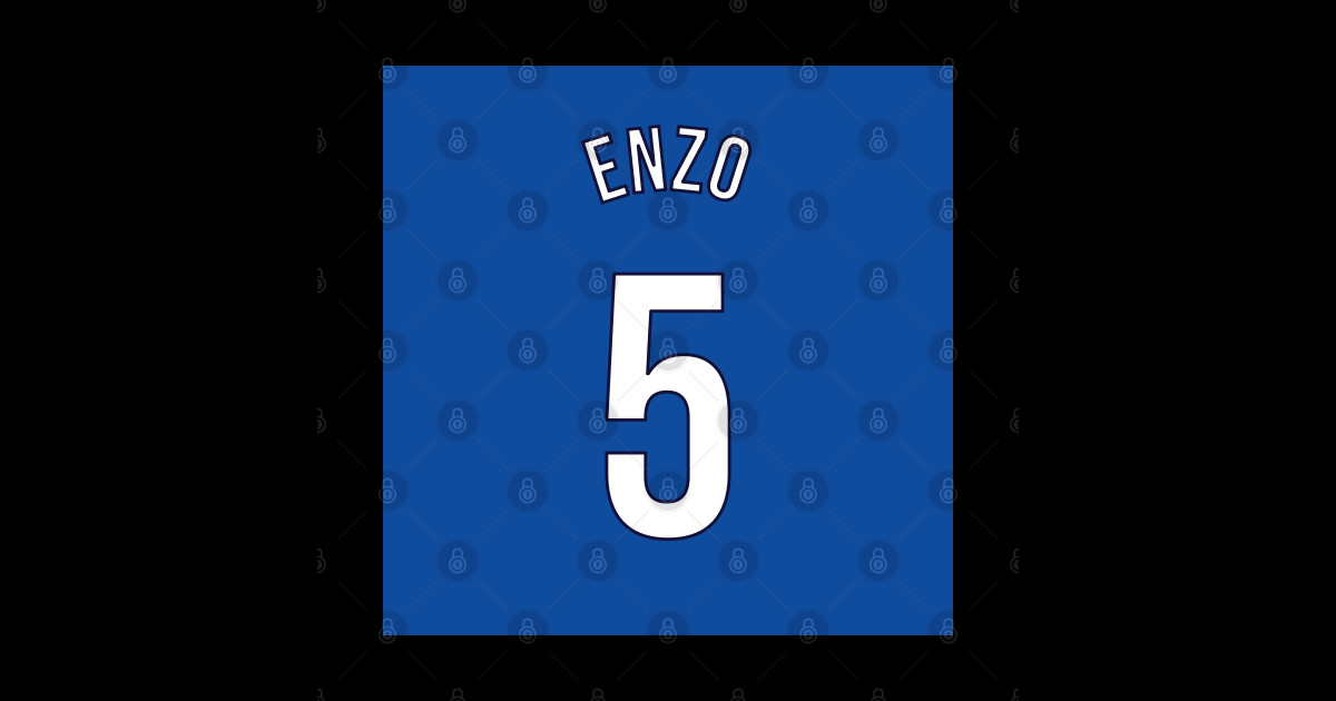 Enzo 5 Home Kit - 22/23 Season - Enzo Fernandez - Sticker | TeePublic