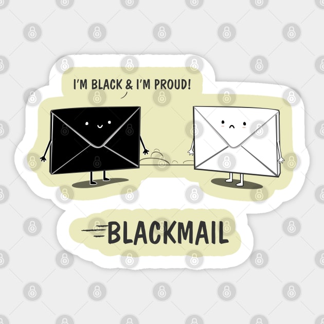 BlackMail - Mail - Sticker | TeePublic