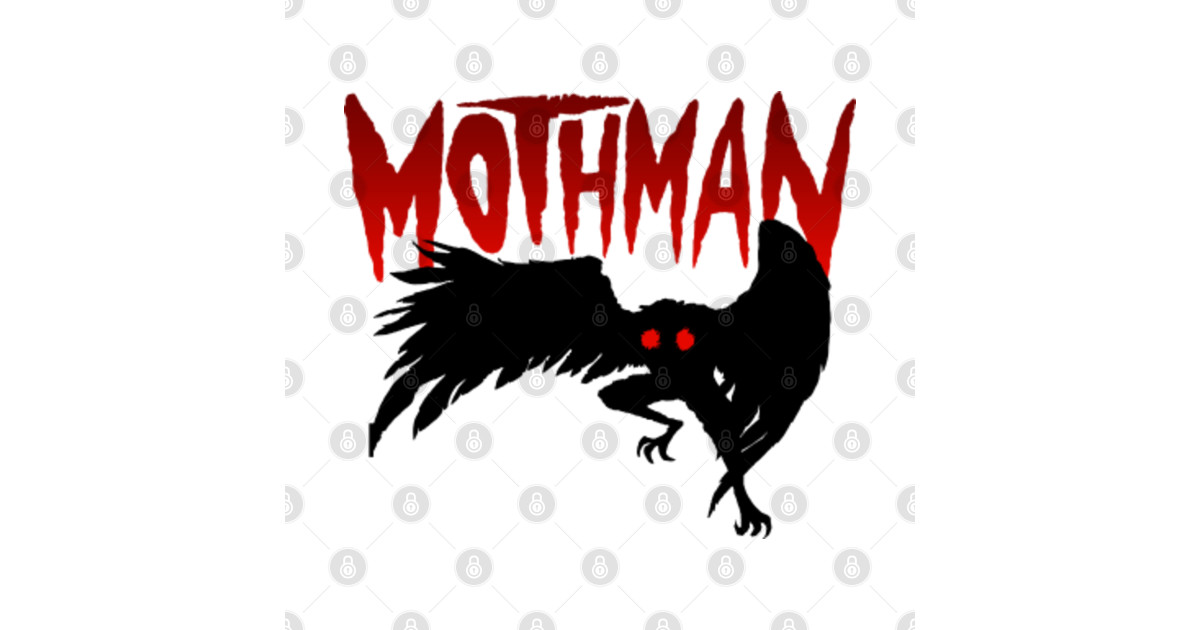 Mothman - Cool Vintage Cryptid Cartoon - Mothman - T-Shirt | TeePublic