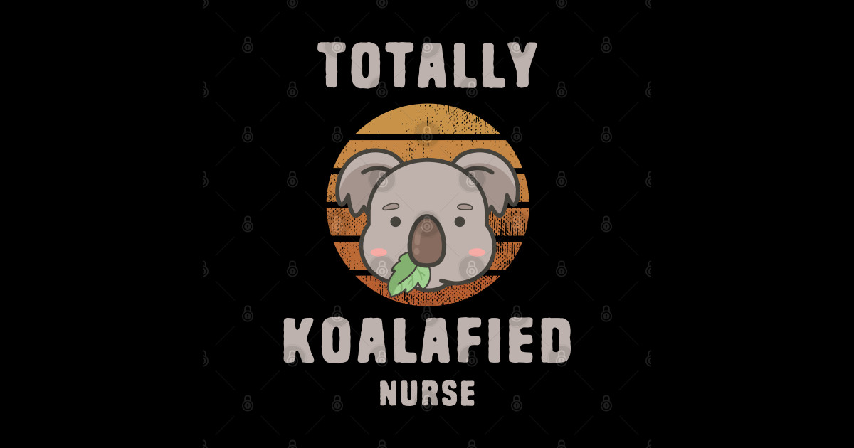Koalafied Nurse - Koala Pun - Koala - Sticker | TeePublic