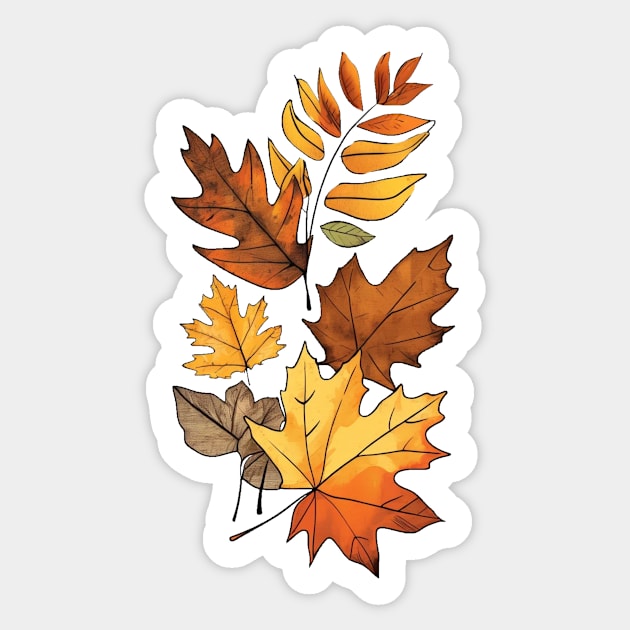 Autumn Leaves - Autumn - Sticker | TeePublic