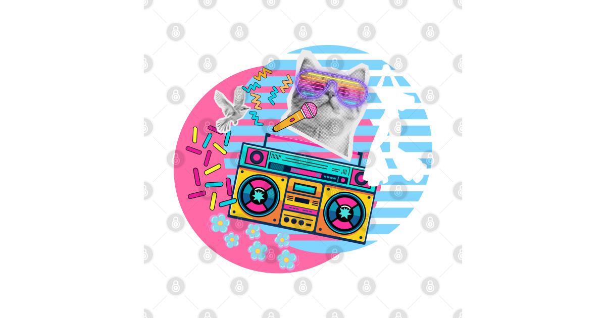 Boombox Cat - Boombox Cat - T-Shirt | TeePublic