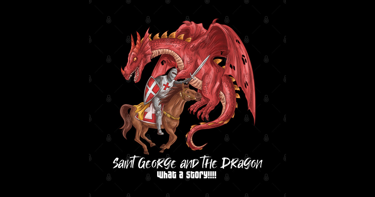 Saint George And The Dragon - Saint George - Sticker | TeePublic