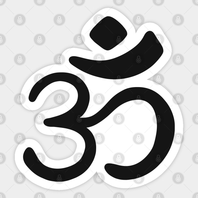 Simple black ohm design - Ohm Symbol - Sticker | TeePublic