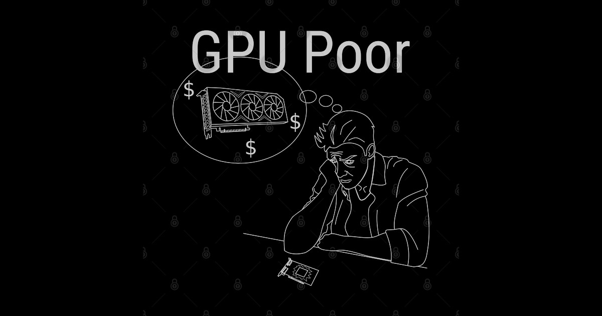 GPU Poor (Light Lines) - Gpu - Sticker | TeePublic