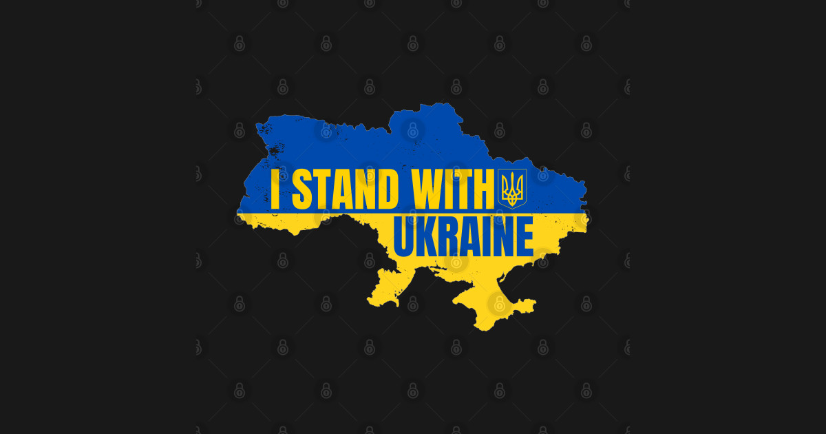I-Stand-With-Ukraine - I Stand With Ukraine - T-Shirt | TeePublic