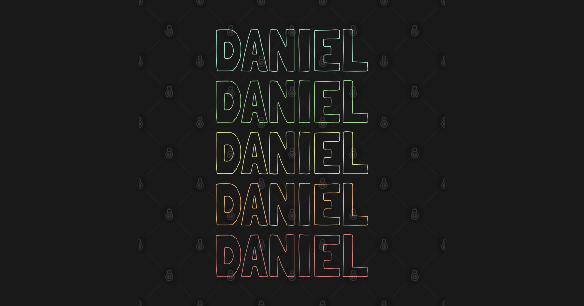 Daniel Name Pattern - Daniel - T-Shirt | TeePublic