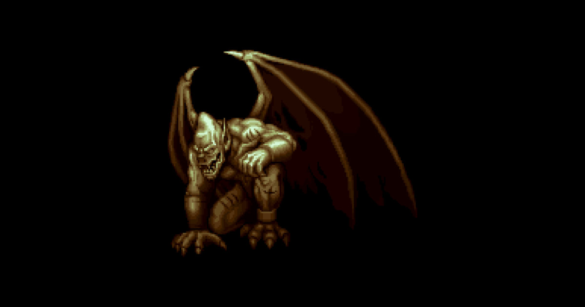 Firebrand Statue - Demons Crest - T-Shirt | TeePublic