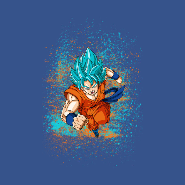 Dragon Ball Goku splash - Dragon Ball Super - T-Shirt sold by Perry ...