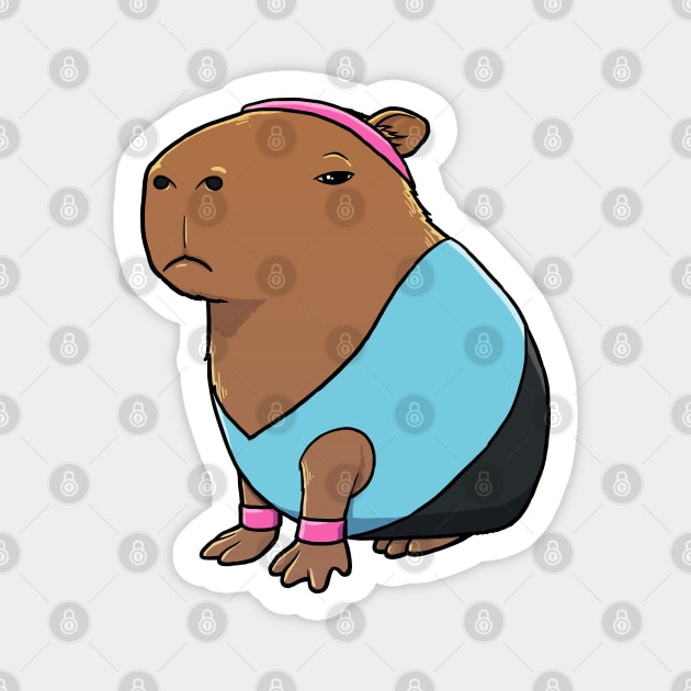Capybara Aerobics Costume - Capybara - Magnet | TeePublic