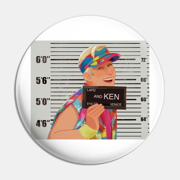 Arrested Ken - Barbie - Pin | TeePublic