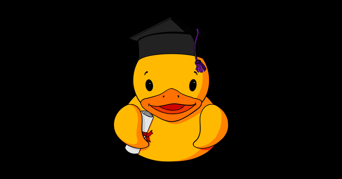 Graduate Rubber Duck - Graduation - Sticker | TeePublic