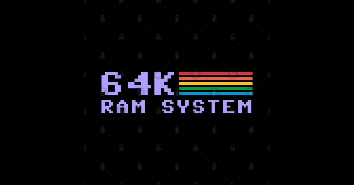 64K Ram System - Commodore 64 - Sticker | TeePublic