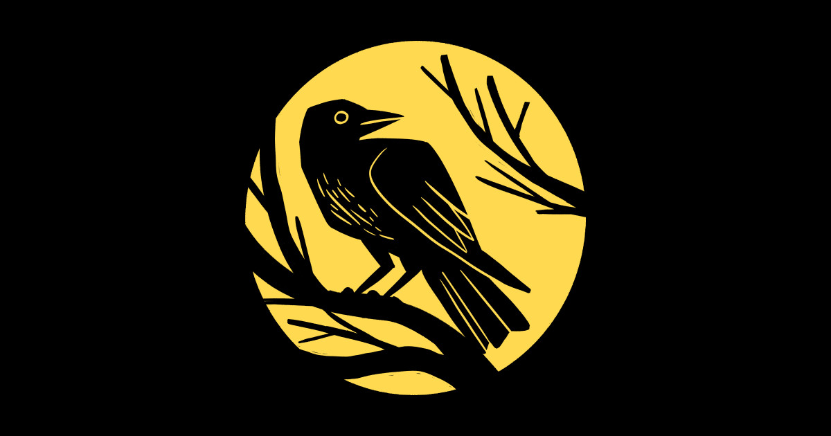 Midnight Crow - Spooky - Sticker | TeePublic